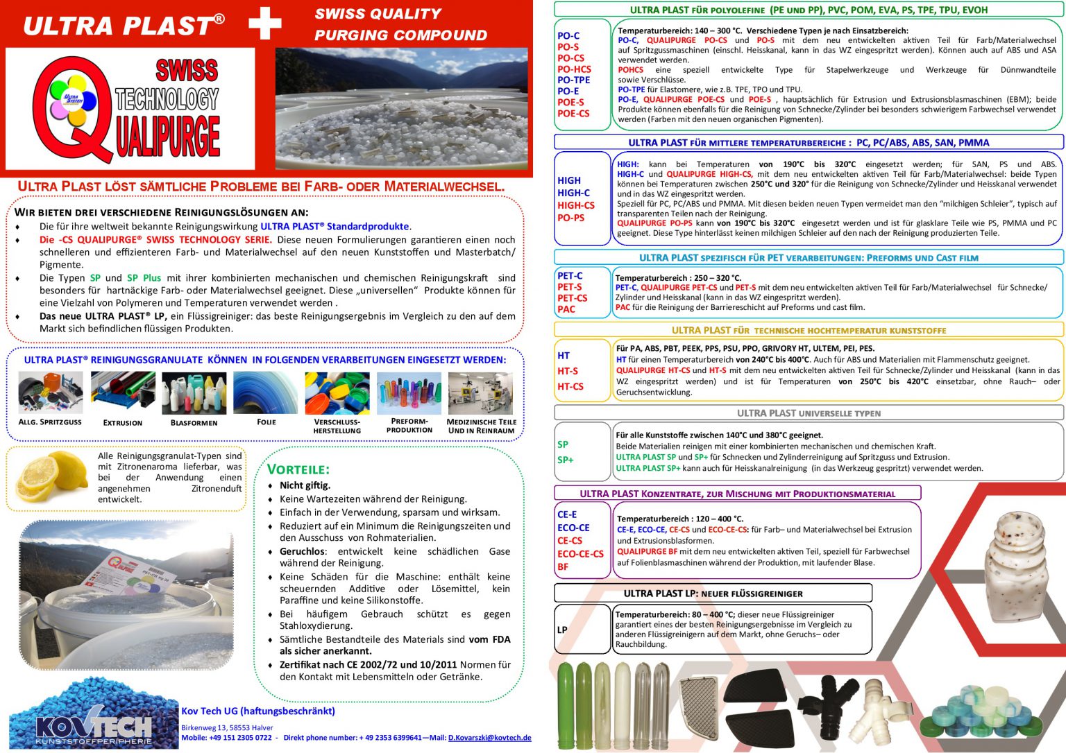 Ultra Plast Reinigungsgranulat - KOV TECH GmbH